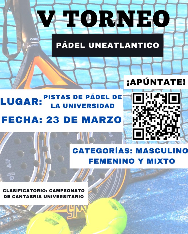 Inscripciones abiertas para el IV Torneo de Pádel UNEATLANTICO ...